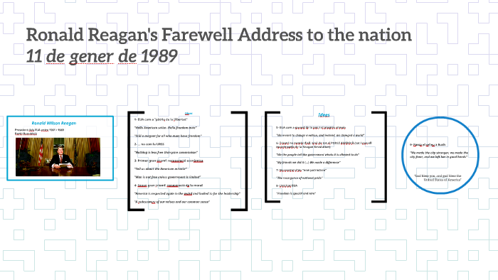 Ronald Reagan Farewell Address to the nation by Lucía Blanco on Prezi