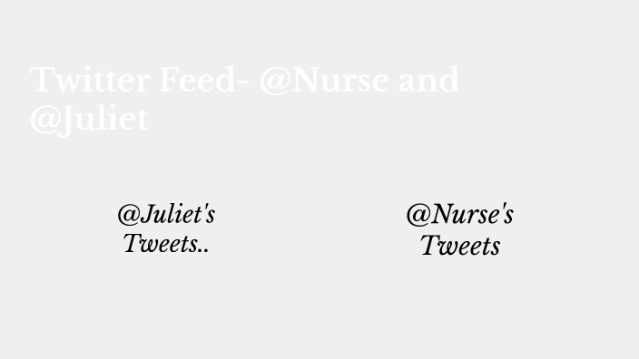 Romeo and Juliet Tweets by Amirah Justers on Prezi