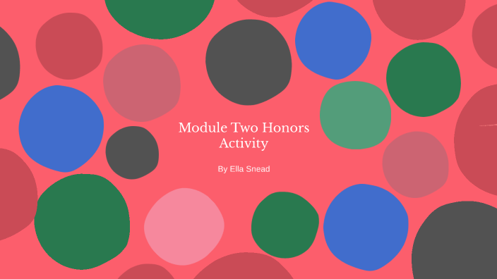 Module Two Honors Activity by Ella S on Prezi