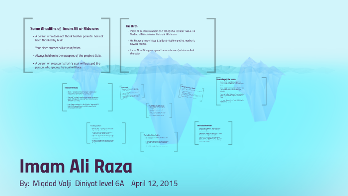 Imam Ali Raza by Miqdad Valji on Prezi