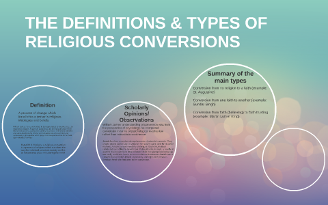 The definitions & types of religious conversions by on Prezi