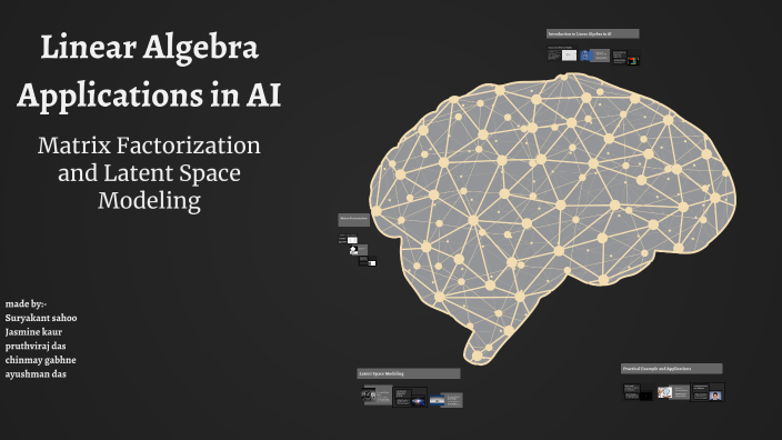 Linear Algebra Applications in AI by Suryakant Sahoo on Prezi