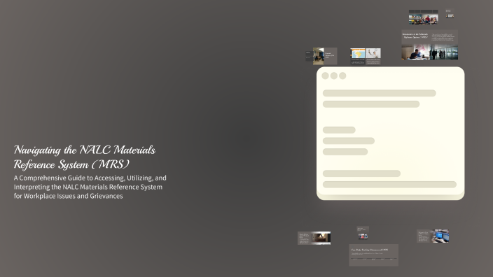 Navigating the NALC Materials Reference System (MRS) by Winston Winston ...