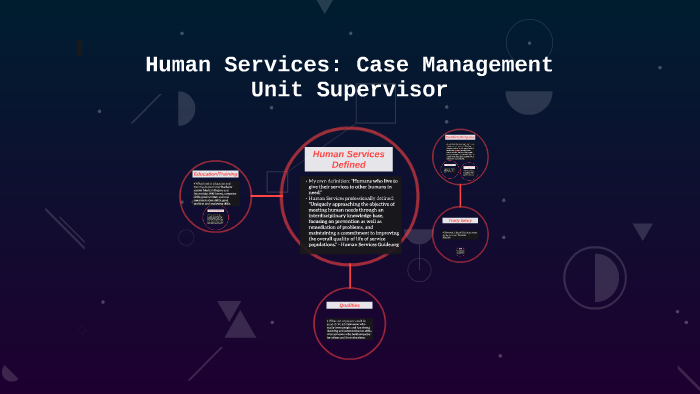 Human Services: Case Management Unit Supervisor by Naomi Grace on Prezi