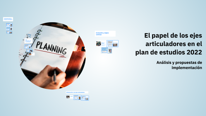 El papel de los ejes articuladores en el plan de estudios 2022 by Florencia San juan on Prezi
