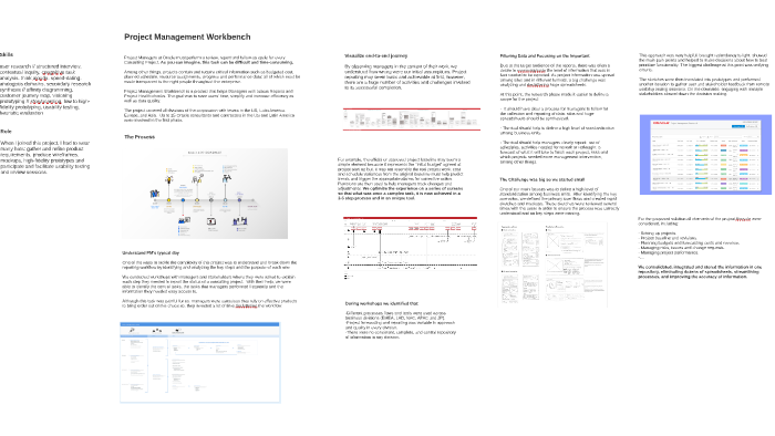Project Management Workbench by on Prezi