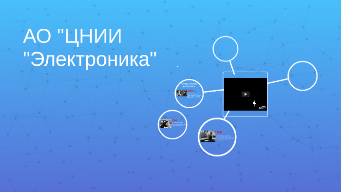 АО "ЦНИИ "Электроника" by Alexander Shestakov on Prezi