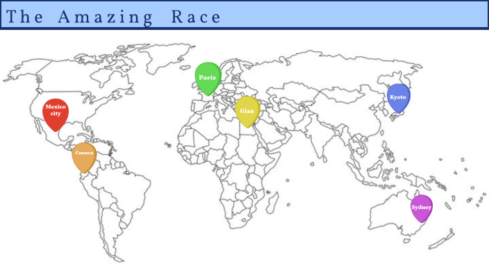 The amazing race project by Izabella Martinez on Prezi