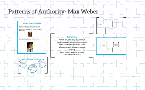 Patterns of Authority- Max Weber by Alexys Gilcreast on Prezi
