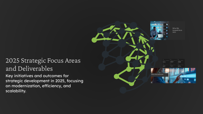 2025 Strategic Focus Areas and Deliverables by m m on Prezi