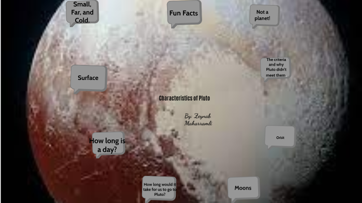 Characteristics of Pluto- Zeynab Maharramli by Mackenzie Smith on Prezi