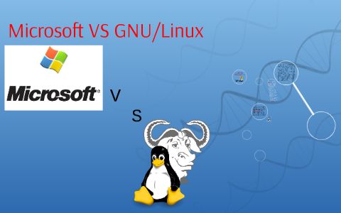 Microsoft VS GNU/Linux by on Prezi