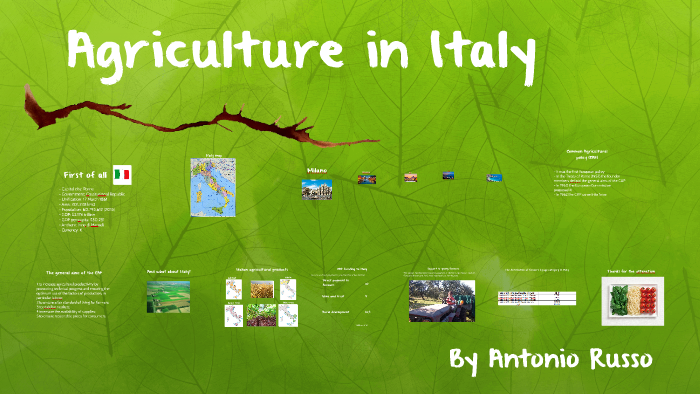 Agriculture in Italy by Antonio Russo on Prezi