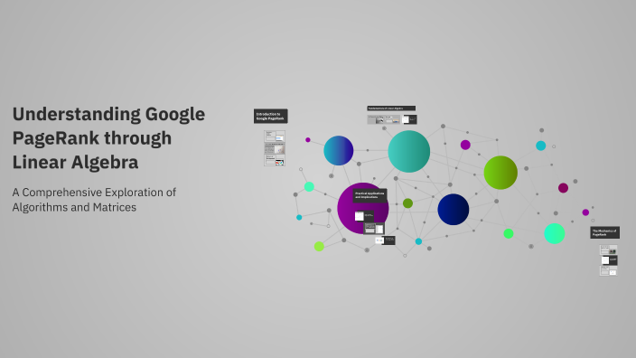 Understanding Google PageRank through Linear Algebra by mina on Prezi