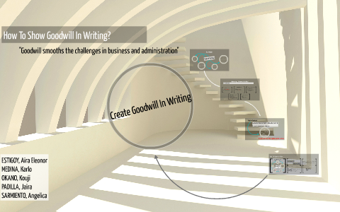 How To Show Goodwill In Writing? by Angelica Sarmiento on Prezi