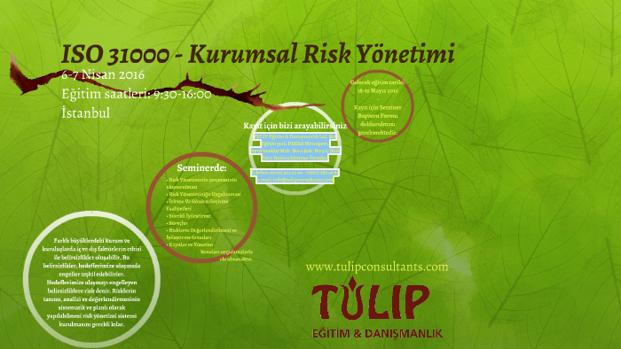 ISO 30001 - Kurumsal Risk Yönetimi by Berkay Güler on Prezi
