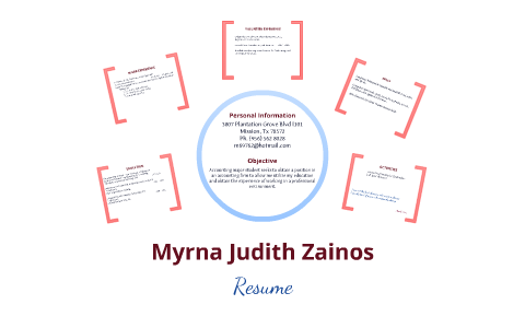 Resume by Myrna Salinas on Prezi