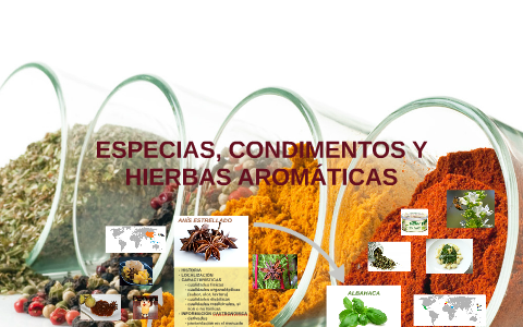 ESPECIAS, CONDIMENTOS Y HIERBAS AROMÁTICAS by Diana barquero ballester ...