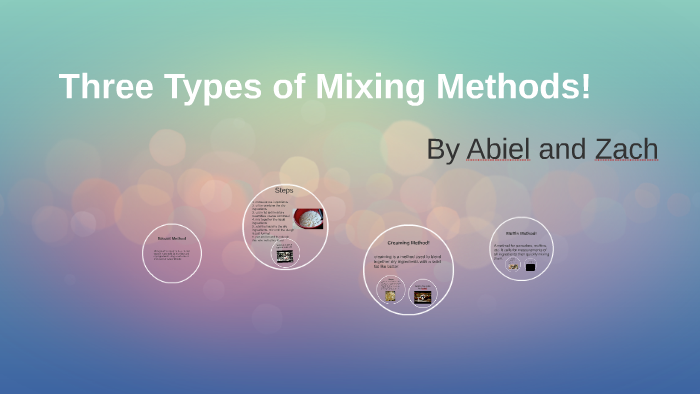 Three Types of Mixing Methods by zachary ruptash on Prezi