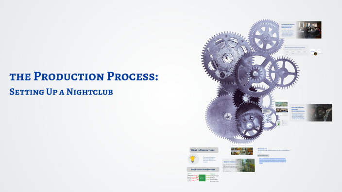 Decisions in the Production Process: Setting Up a Nightclub in Trincity ...