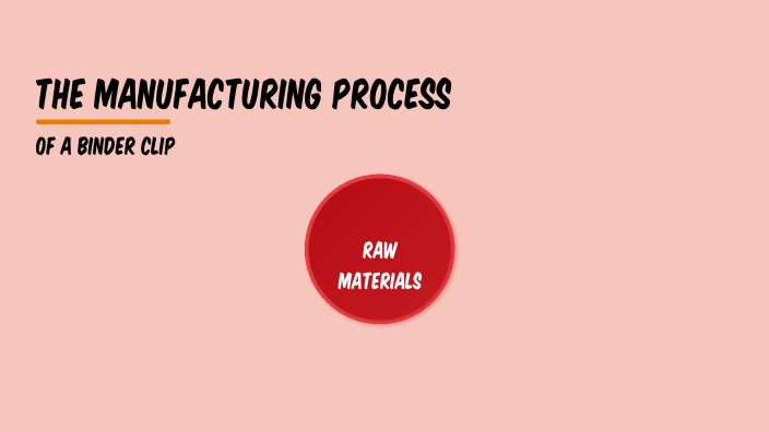 Manufacturing Process of a Binder Clip by Syleste Cole on Prezi