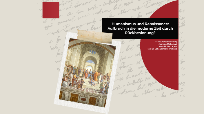 Humanismus und Renaissance by Jasmine M. on Prezi
