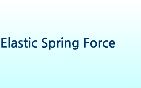 Elastic Spring Force by Poojaa Ragu on Prezi