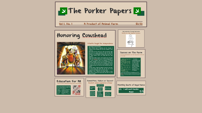 ANIMAL FARM NEWSPAPER by Clarisse Liclic on Prezi