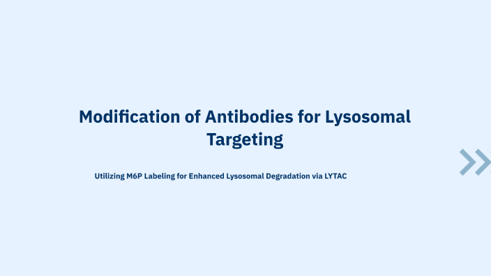 Modification of Antibodies for Lysosomal Targeting by LYCRA safarian on ...