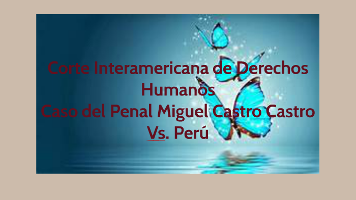Corte Interamericana de Derechos HumanosCaso del Penal Miguel Castro Castro Vs. Perú by Tynyx ...