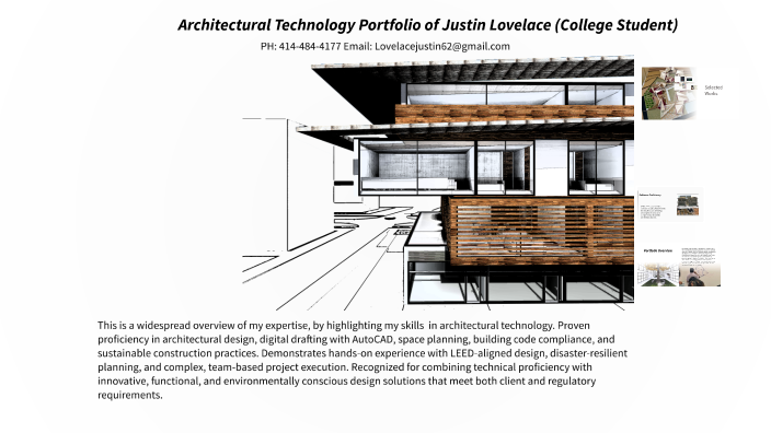 Architectural Technology Portfolio of Justin Lovelace by Justin on Prezi