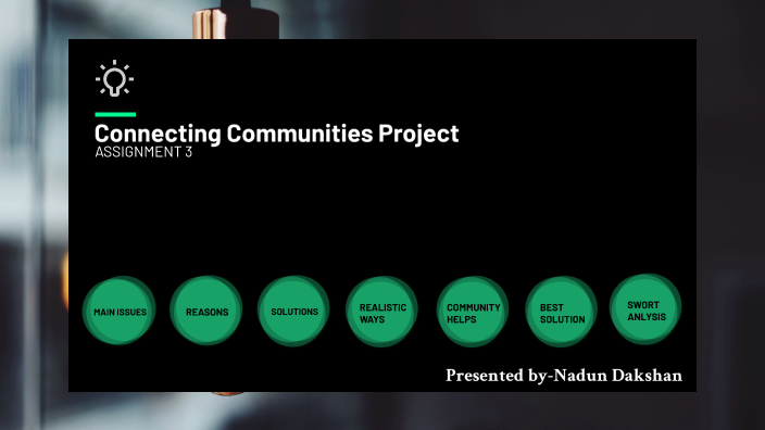 Connecting Communities Project by Nadun Dakshan on Prezi