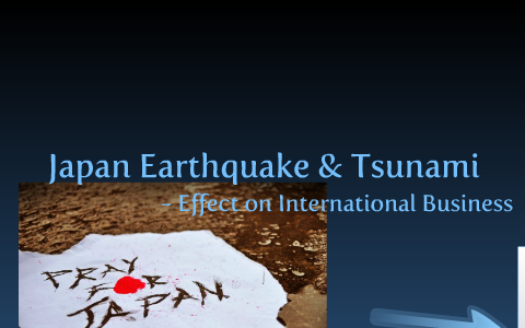 Japan Tsunami and Earthquake by Desiree Liu on Prezi