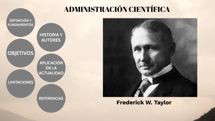 Administración Científica Frederick Winslow Taylor