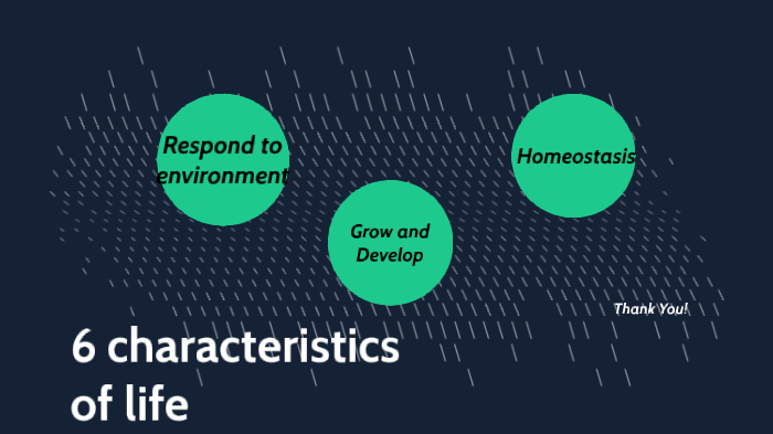 6 characteristics of life by Brody Peissig on Prezi