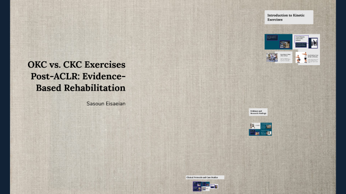 OKC vs. CKC Exercises Post-ACLR: Evidence-Based Rehabilitation by Tadeh ...
