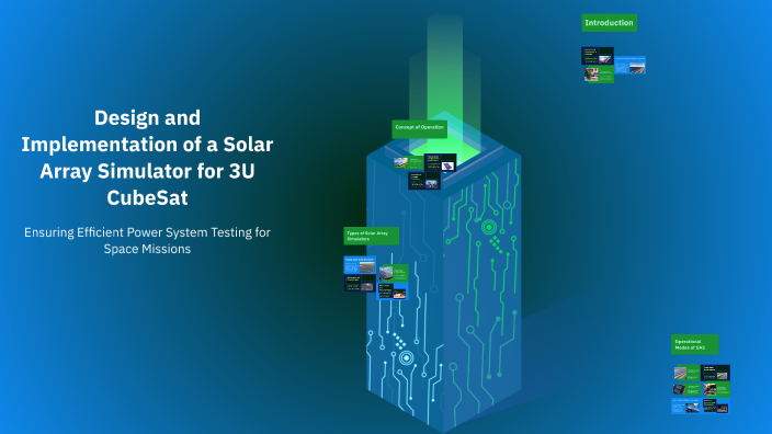 Design and Implementation of a Solar Array Simulator for 3U CubeSat by ...