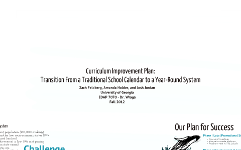 Curriculum Improvement Plan: Transition From a Traditional School ...