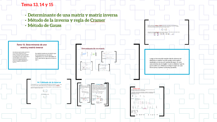 Tema 13. Determinante de una matriz y matriz inversa by luis barron on ...