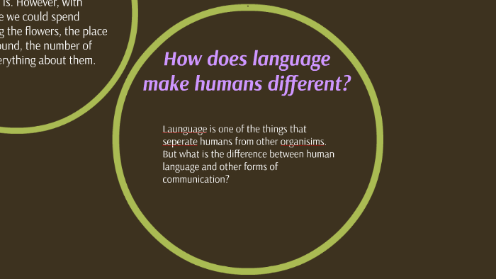 How does language make humans different? by Anna-Ross Lee on Prezi