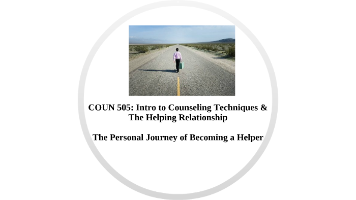 COUN 505: Introduction to Counseling Techniques & The Helping Relationship by Anita Knight on Prezi