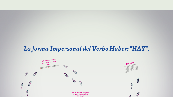 Forma Impersonal del Verbo "Haber": HAY (Material para Sra. Koko.) by ...