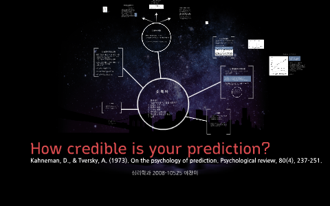 On the Psychology of Prediction by Rebekah Lee