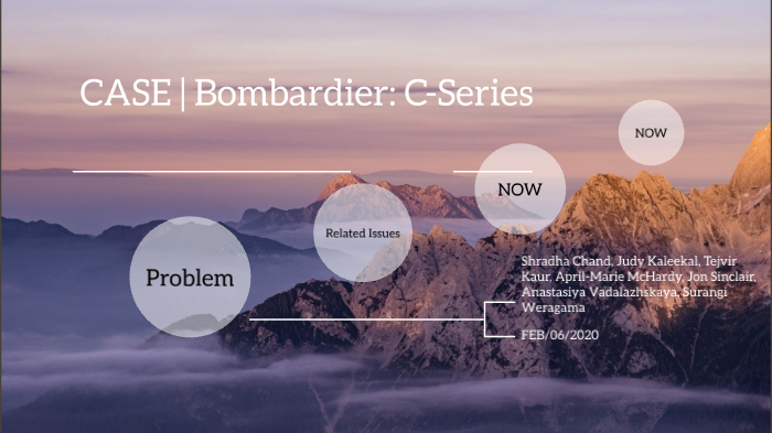 BUSN 450 Case: Bombardier (Optional Draft Template) by Judy Kaleekal on ...