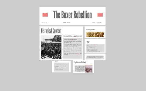 The Boxer Rebellion by on Prezi
