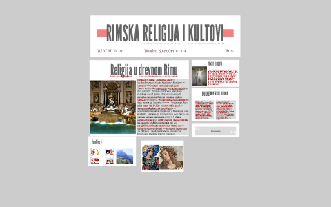 RIMSKA RELIGIJA I KULTOVI by Nađa Samardžić on Prezi