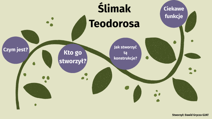 Ślimak Teodorosa by Pan Kukurydzy on Prezi