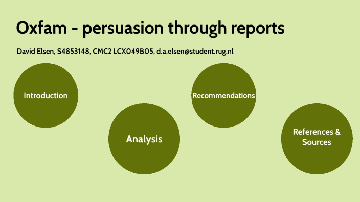 Oxfam website analysis by David Elsen on Prezi