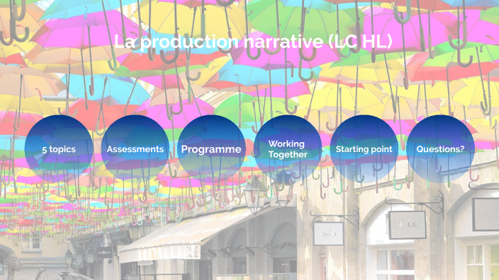LC French, la production narrative by Valerie McGonnell on Prezi