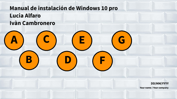 Manual de instalación de Windows 10 by ivan cambronero on Prezi